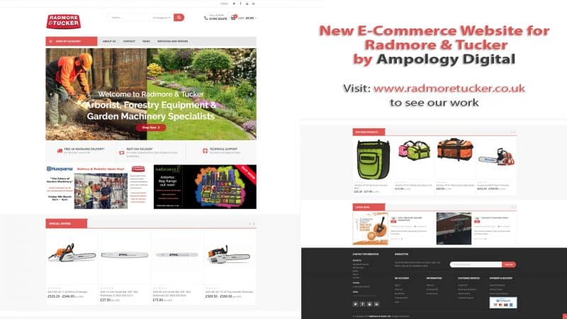 New E-Commerce Website for Radmore and Tucker - Ampology Digital