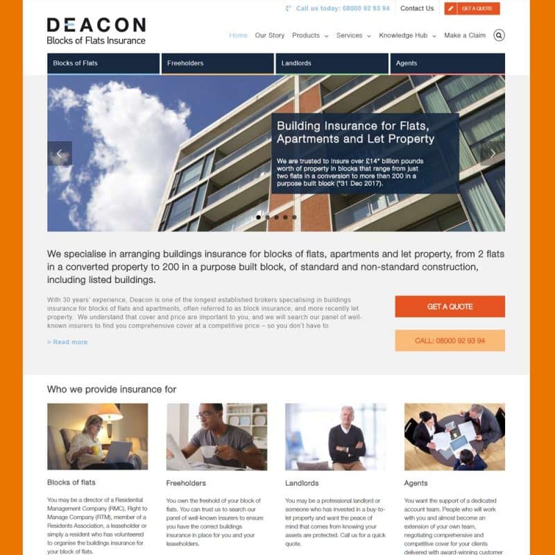 Deacon Insurance - Ampology Digital